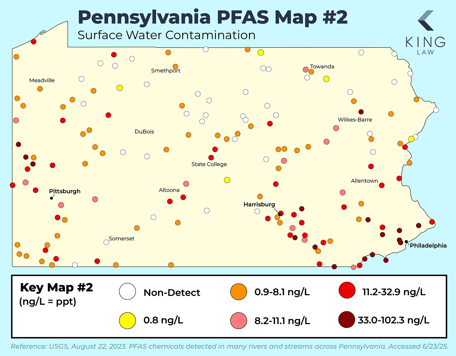 Pennsylvania Water Contamination Lawsuit [2025 Update] - King Law